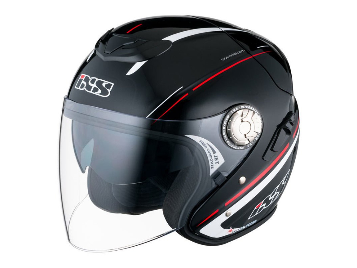 iXS Jet Helmet Hx 91 Boost Black White Red Motorcycle Helmet From ...